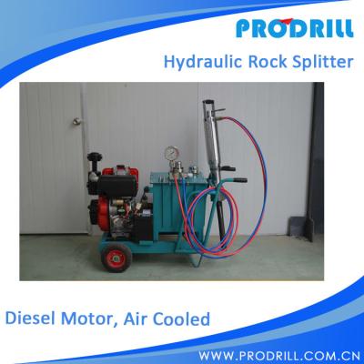 China Diesel Power Air cooled Type Hydraulic Stone Splitter for Drilling for sale