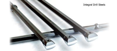 China long life service Cross  & chisel type hexagonal shank 22*108mm integral drill steels for sale