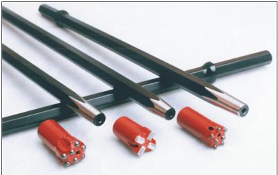 China Taper degree 7, 11, 12, 22*108mm shank size hexagonal tapered drill rod for stone for sale