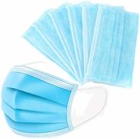 China 3 Ply Non Woven Disposable Dust Mask Reusable Surgical Mask Blue Green for sale