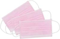 China Pink Disposable Respirator Mask Triple Layer Surgical Mask Dust Proof for sale