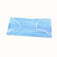 China 3 Ply Non Woven Disposable Dust Mask Reusable Surgical Mask Blue Green for sale