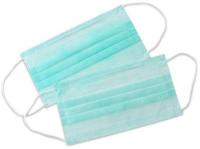 China 3 Ply Non Woven Disposable Dust Mask Reusable Surgical Mask Blue Green for sale
