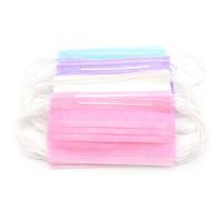 China Pink Disposable Respirator Mask Triple Layer Surgical Mask Dust Proof for sale