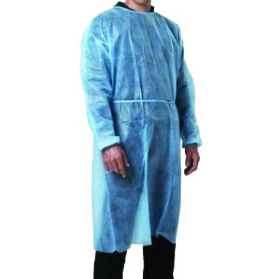 China PP SMS Microporous Disposable Isolation Gowns Safety Coverall Clothing for sale