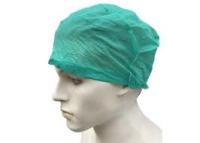 China Non Woven Disposable Bouffant Surgical Caps Blue Green For Laboratory for sale