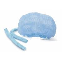 China Surgical Elastic Disposable Bouffant Cap White Mob Cap Beauty Salon Use for sale