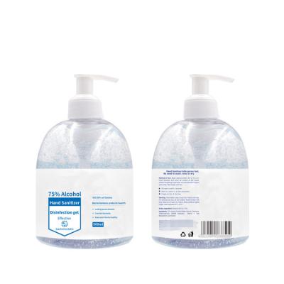 China ce fda msds certificate 75% alcohol instant hand sanitizer hnad gel 500ml for sale