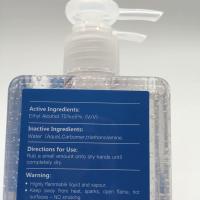 China 75% Alcohol 99.99% Waterless Hand Sanitizer Gel Personal Care Anti Bacterial for sale