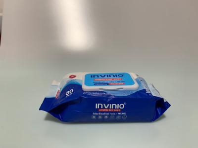 China 80 Pcs Disinfectant Wet Wipes for sale