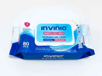 China Nonwoven Antiseptic Isopropyl Disinfectant Wet Wipes for sale