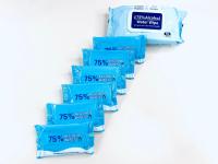 China Plain Spunlace 25cm 50pcs Disinfectant Wet Wipes for sale