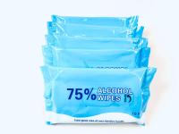 China Sterile Cleaing 10pcs 41GSM Isopropyl Alcohol Wipes for sale