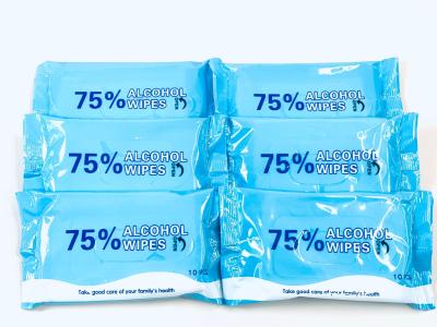 China Disposable Sanitizer 15*20cm 20gsm Disinfectant Wet Wipes for sale