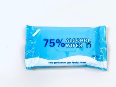 China Antibacterial Ethanol 75% Disinfectant Wet Wipes for sale