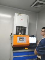 China Lab Computer Servo No Rotor Moving Die Rheometer Plastic Vulcanized Rubber Machine for sale