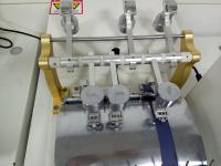 China Stain Abrasion Resistant Leather Testing Machine For Clothing / Luggage for sale