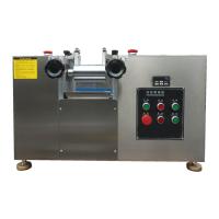 China Laboratory Desktop Open Mixing Two Roll Mill Machine for PVC Silicone Rubber for sale