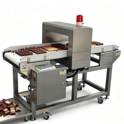 China HACCP FDA Pulse Metal Detector Conveyor Metal Detection Machine for Chocolate Chip Cookies Biscuit Snack Production Line for sale