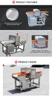 China HACCP FDA Pulse Metal Detector Conveyor Metal Detection Machine for Chocolate Chip Cookies Biscuit Snack Production Line for sale