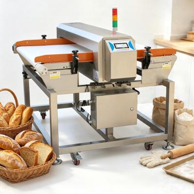 China High Sensitivity Food Metal Detector Conveyor Machine for Bakery Bread Cookie Pastry Processing Industry for sale