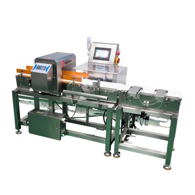 China Combination System Type Food Metal Detector and Check Weight Machine for sale