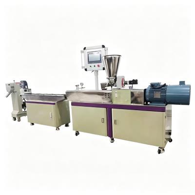 China 25mm Compounding Extruder Twin Screw Extrusion Granulator Co Rotating Twin Screw Pelletizer for New Material Formula Research for sale