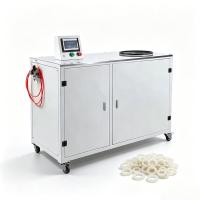 China Automatic Rubber O Ring Deflashing Machine PLC Controlled Spin Trim Trimming Equipment for Oil Seals for sale