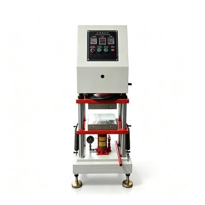China 10Ton 25Ton 30Ton Manual Laboratory Hot Hydraulic Platen Vulcanizing Press for Rubber Plastic Sample Compression Molding for sale
