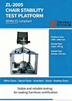China BIFMA X5 BIFMA 5.1Performance Furniture Tester Equipment Office Chair Stability Tester for sale