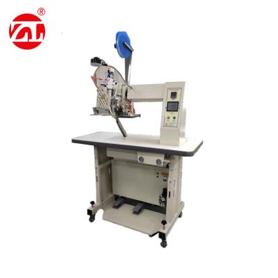 China Touch Screen Heat Sealing Machine with PLC Control Adjustable Welding Speed 1-23m/min and 800℃ Max Temperature for Protection Suits for sale