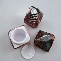 China 15ml 50ml 100ml Cream Bottle red Cream Oil Bottle Custom Color Airless Pump Bottle for sale