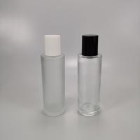 China Glass Collar 100ml 150ml Frosted Cylinder Toner Bottle with Cap Body Material Glass for sale