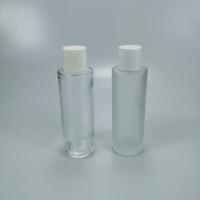 China Glass Collar 100ml 150ml Frosted Cylinder Toner Bottle with Cap Body Material Glass for sale