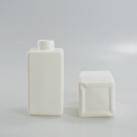 China 450ml HDPE Square Bottle for Shampoo and Lotion Square Plastic Shampoo Pump Bottle for sale