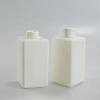 China 450ml HDPE Square Bottle for Shampoo and Lotion Square Plastic Shampoo Pump Bottle for sale