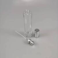 China ODM OEM Printing 35ml Round Glass Perfume Bottle with Golden Silver Pump Sprayer for sale