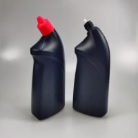 China 700ml HDPE Toilet Cleaner Bottle for Eco-friendly Toilet bowl Detergent Coating color for sale
