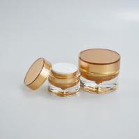 China Customized Bottle Color Acrylic Cosmetic Container Cream Jar for Unique Shape Luxury for sale