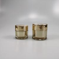 China Plastic Type Acrylic ODM OEM Acceptable Cylinder Gold Cream Jar for Eye Cream for sale