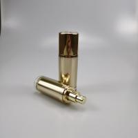 China 30ml 50ml 110ml Cylinder Acrylic Gold Emulsion Bottle with Pump Sprayer Sealing Type for sale