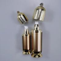 China Acrylic Gold Crown Emulsion Bottle Cosmetic Packaging Bottle 50g 120g Luxury Acrylic for sale