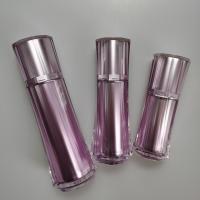 China Acrylic Collar Luxury Cosmetic Lotion Pump Bottle and Cream Jar for Screen Printing for sale