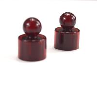 China Plastic Cosmetic Perfume Container in Red Color with 12mm Screw Lid for sale
