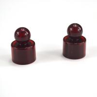 China Plastic Cosmetic Perfume Container in Red Color with 12mm Screw Lid for sale