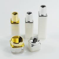 China Design Luxury Square Bottle Acrylic Lotion Bottle for Cosmetic 30ml 50ml 80ml 100ml for sale