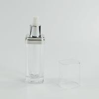 China Beauty Skincare Pump Bottle Customized 60ml Double Wall Acrylic Container in Any Color for sale