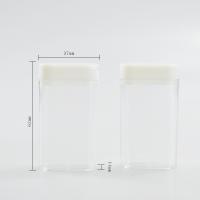 China 15cc Flat Flip Top Cap Pill Bottle for PS Transparent Candy Container in Any Color for sale