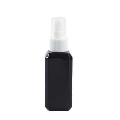 China Collar Material petg PET Plastic Bottle 1.7OZ Empty Transparent Alcohol Spray Bottles for sale