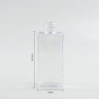 China Silk-screen Printing PETG Square Bottles 120ml for Cosmetic Shampoo Lotion Pump Packaging for sale